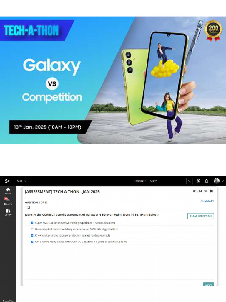 [Booster Activity] Tech a Thon - Jan 2025 Answers | PDF