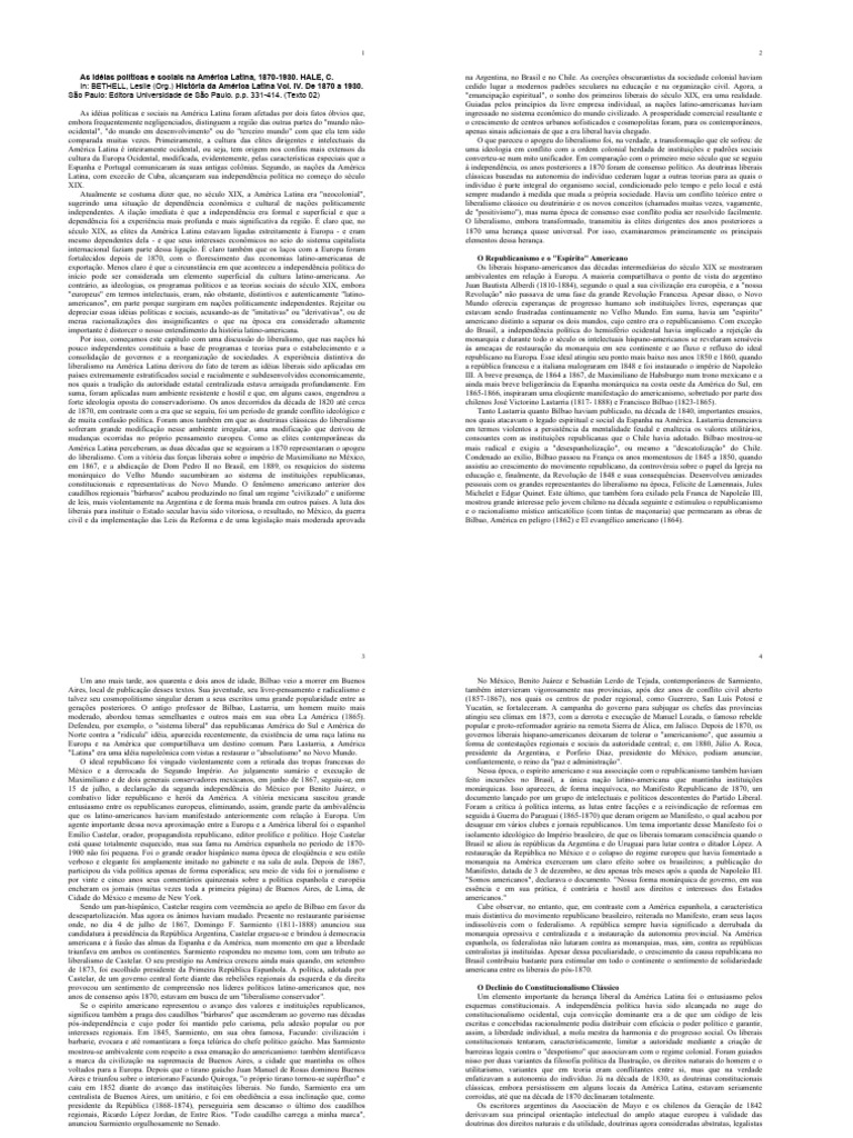 America LL | PDF | Liberalismo | República