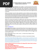 IGNOU Study Centre Timings and Codes | PDF | Delhi