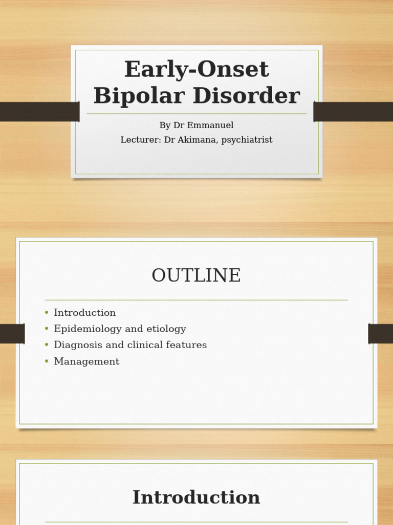 Early-Onset Bipolar Disorder | PDF | Bipolar Disorder | Mental Disorder