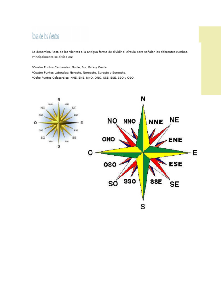 8 Puntos Cardinales | PDF
