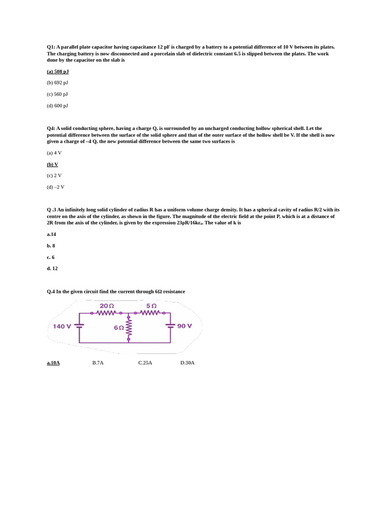 Physics Problem Set | PDF