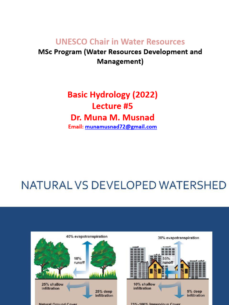 Lecture#5 | PDF | Discharge (Hydrology) | Surface Runoff