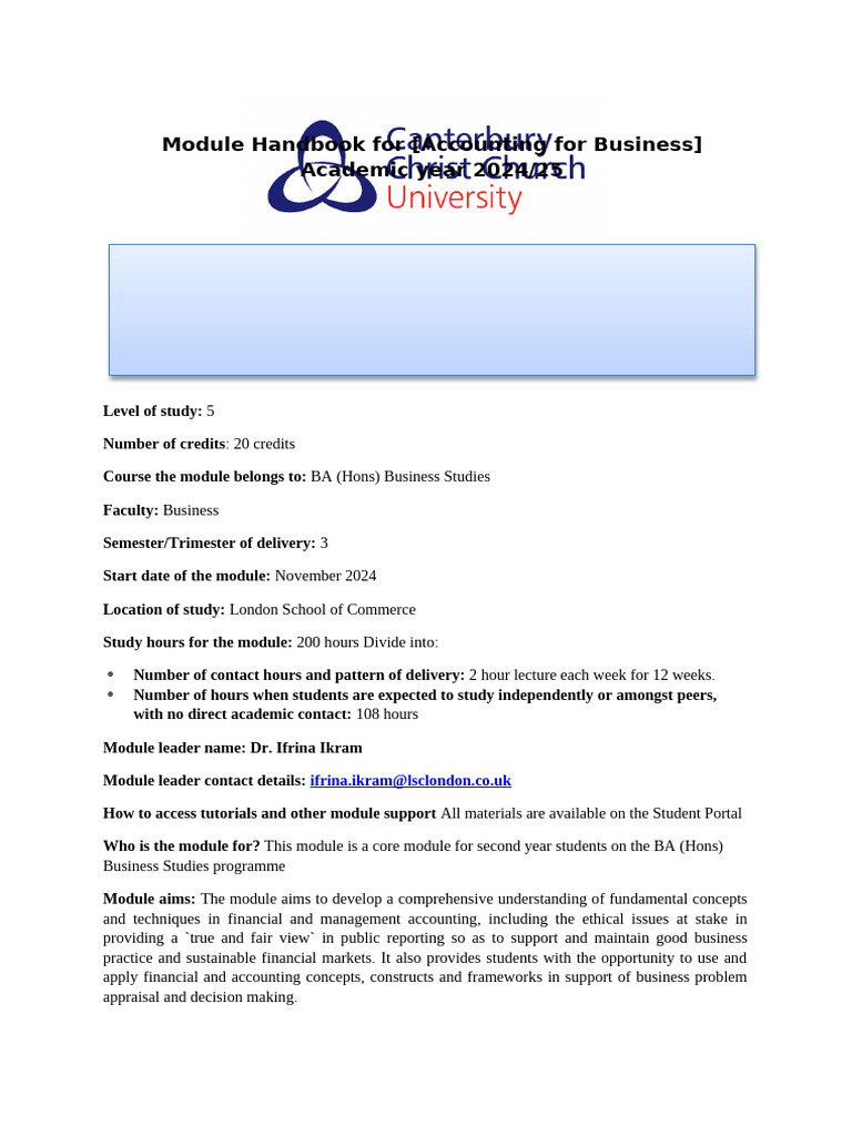 Accounting for Business Module Overview | PDF | Methodology | Theory