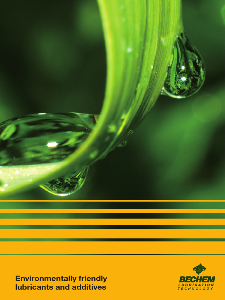 En_environmentally Friendly Lubricants | PDF | Lubricant | Bearing ...