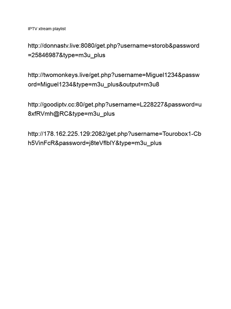 IPTV M3u Links | PDF