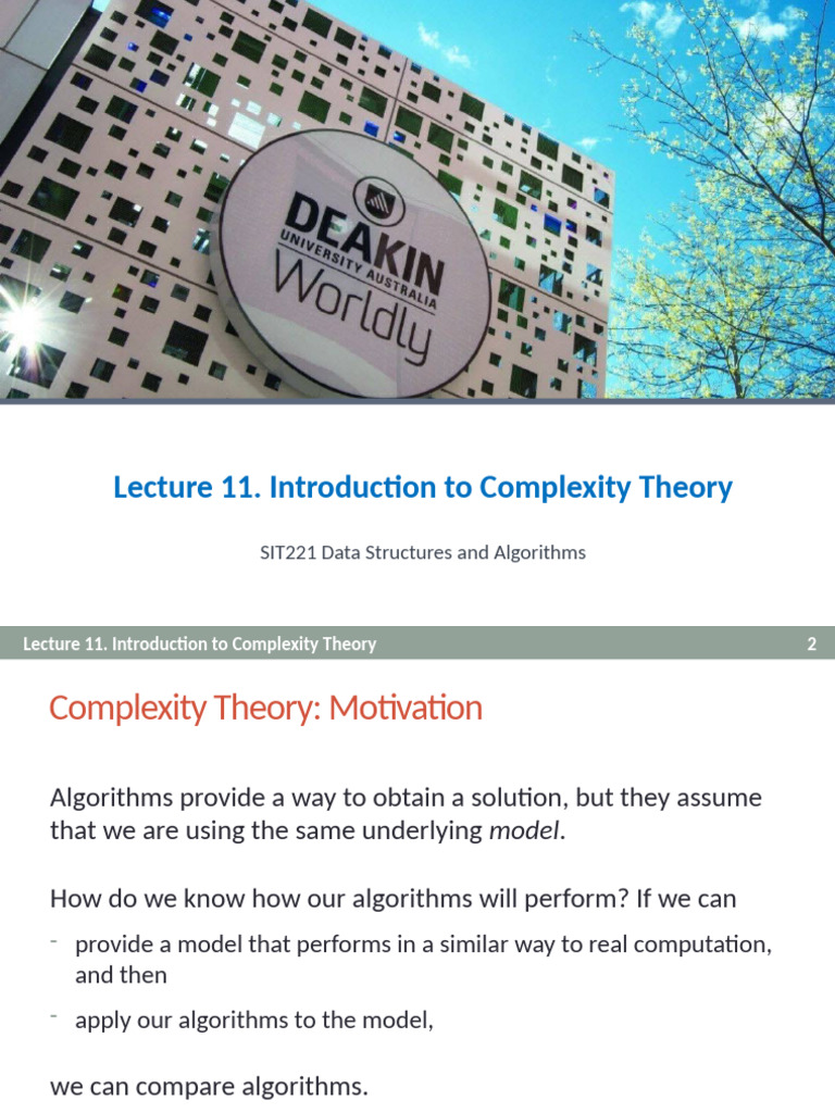 Lecture 11 Introduction To Complexity Theory Pdf Computational Complexity Theory Time