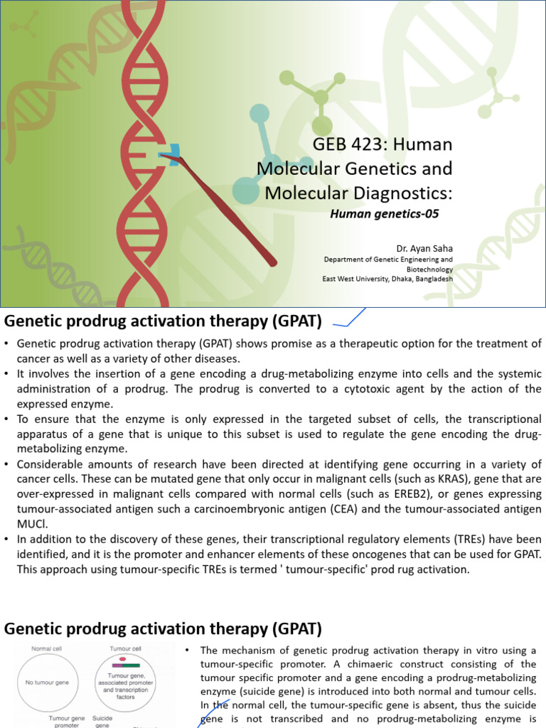 Human Genetics Lecture 05 | PDF | Gene | Gene Expression