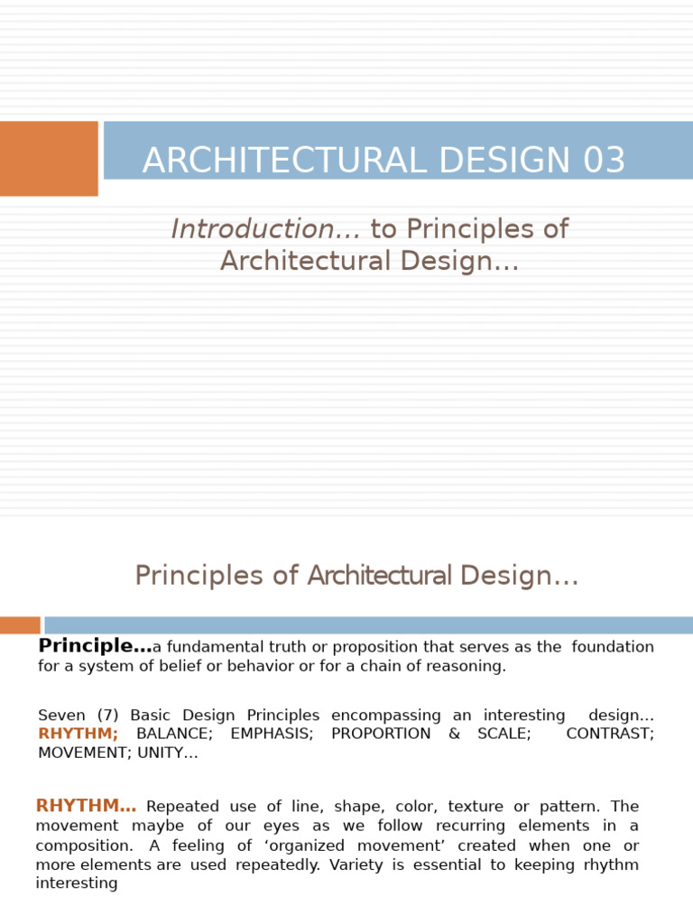 ARDES 03... Introduction To The Principles of Design | PDF | Rhythm ...