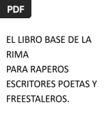 Rimas y Letras de Rap para Improvisar | PDF | Música hip-hop | Ocio