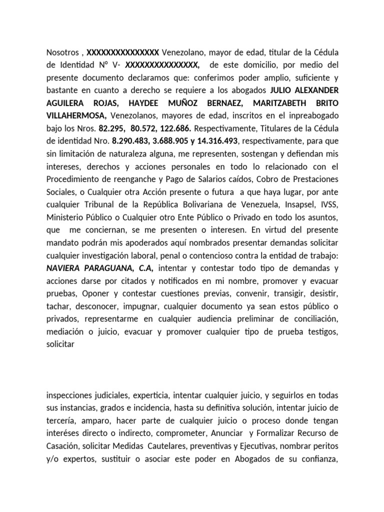 Poder Laboral Ramon | PDF