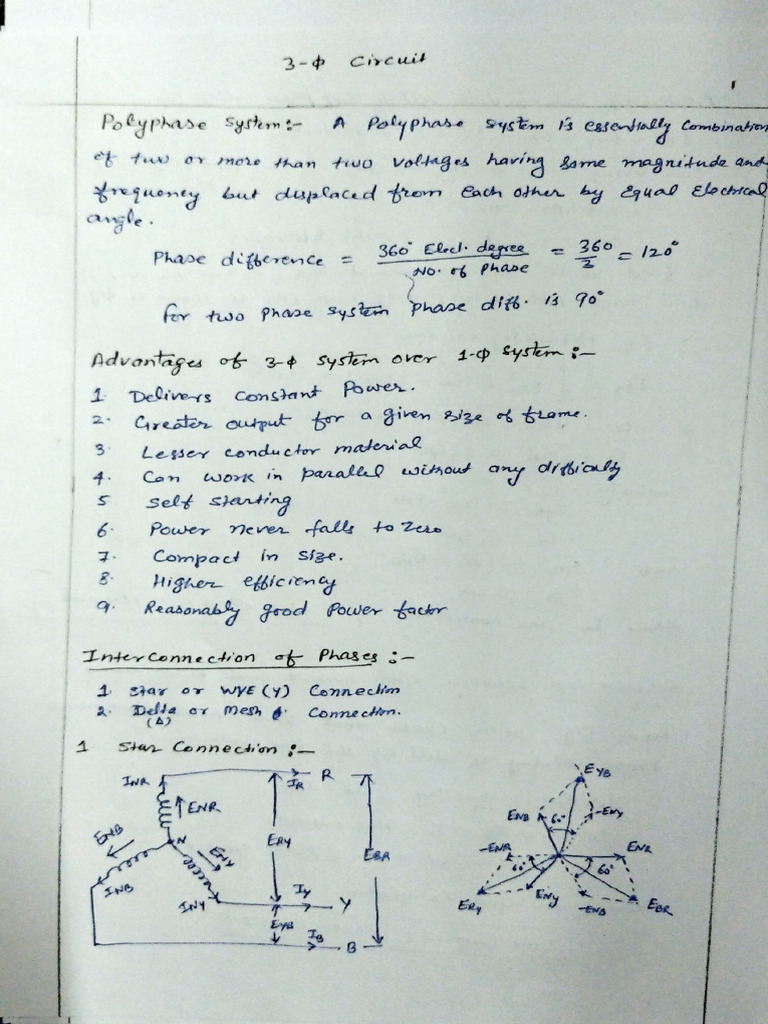 Unit-3 Polyphase Circuits | PDF | Electricity | Electromagnetism