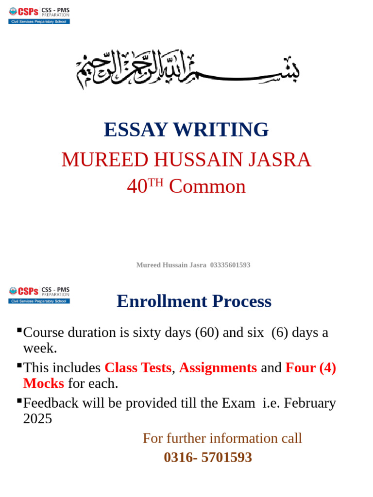 Essay by Mureed Hussain Jasra | PDF | Noun | Plural
