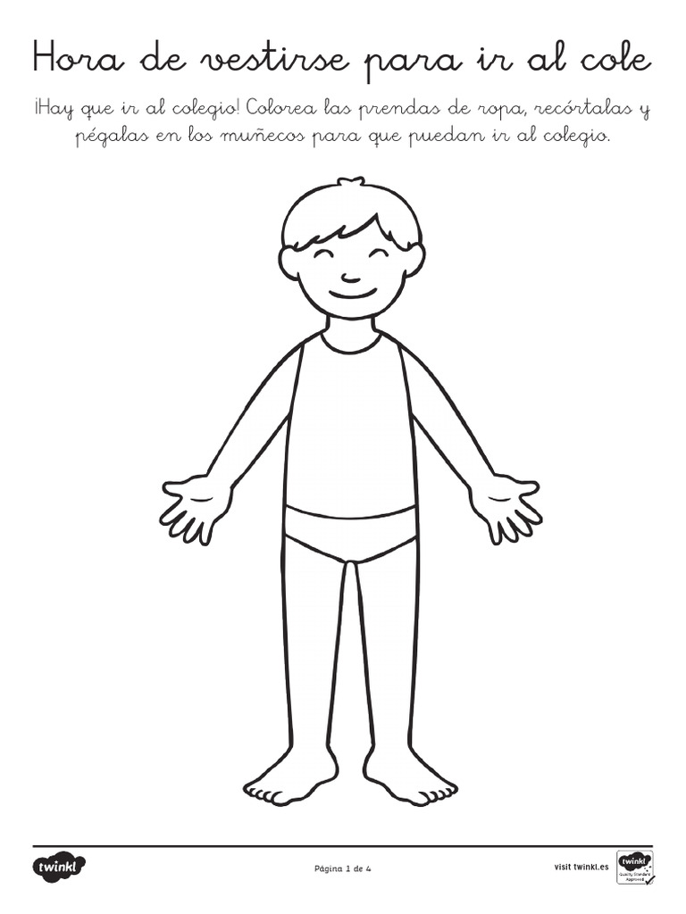 es-t-t-2547927-hora-de-vestirse-para-ir-al-cole-ficha-de-actividad | PDF