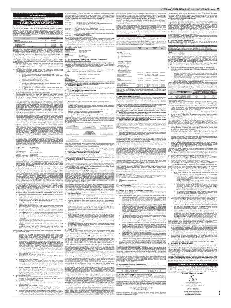 Brigit S_prospektus Ringkas Koran 18 Des 2024 (Dragged) 2 | PDF