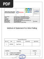 Method Statement For Cable Pulling | PDF | Personal Protective Equipment | Safety