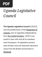 Local Government Structures in Uganda | PDF | Leadership | Uganda