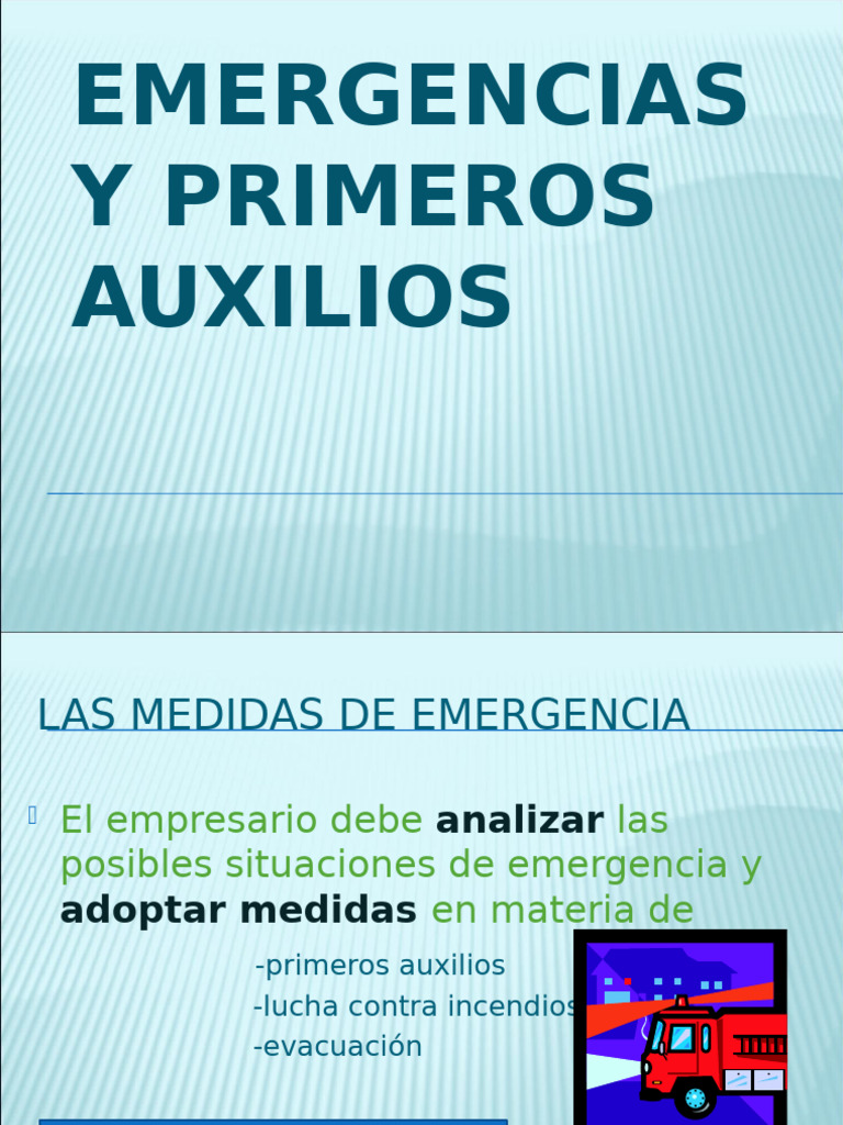 Emergencias y Primeros Auxilios | PDF | Reanimación cardiopulmonar | Especialidades Medicas