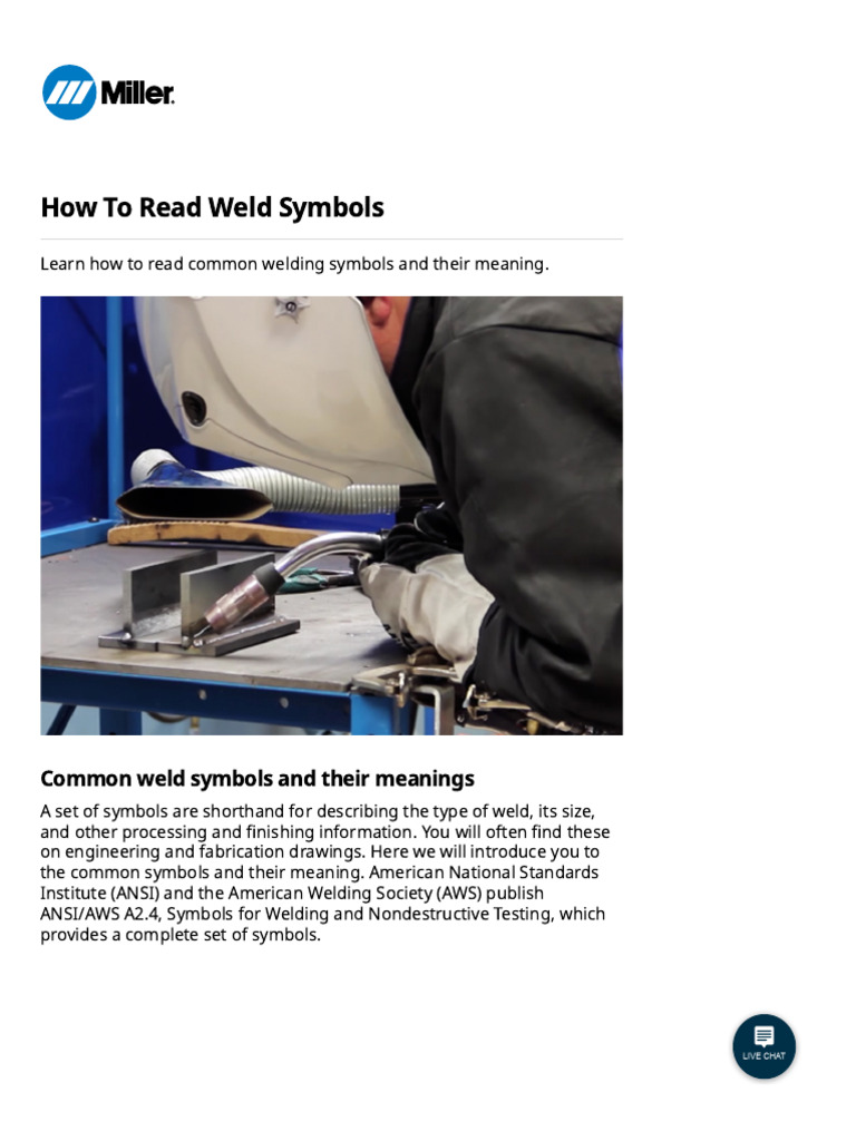Deciphering Weld Symbols - MillerWelds | PDF | Welding | Construction