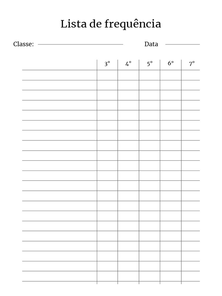 Lista de frequência | PDF