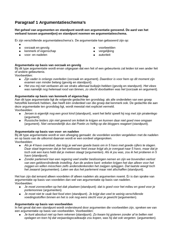 Argumentatieschema | PDF