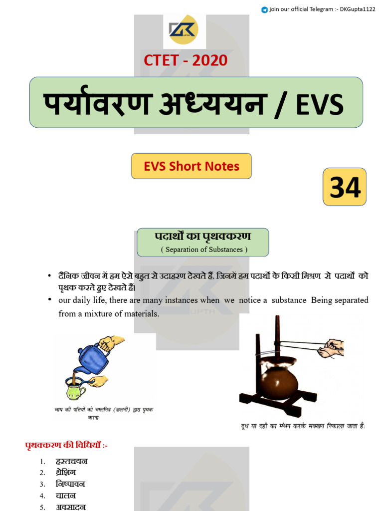 EVS Short Notes Telegram | PDF