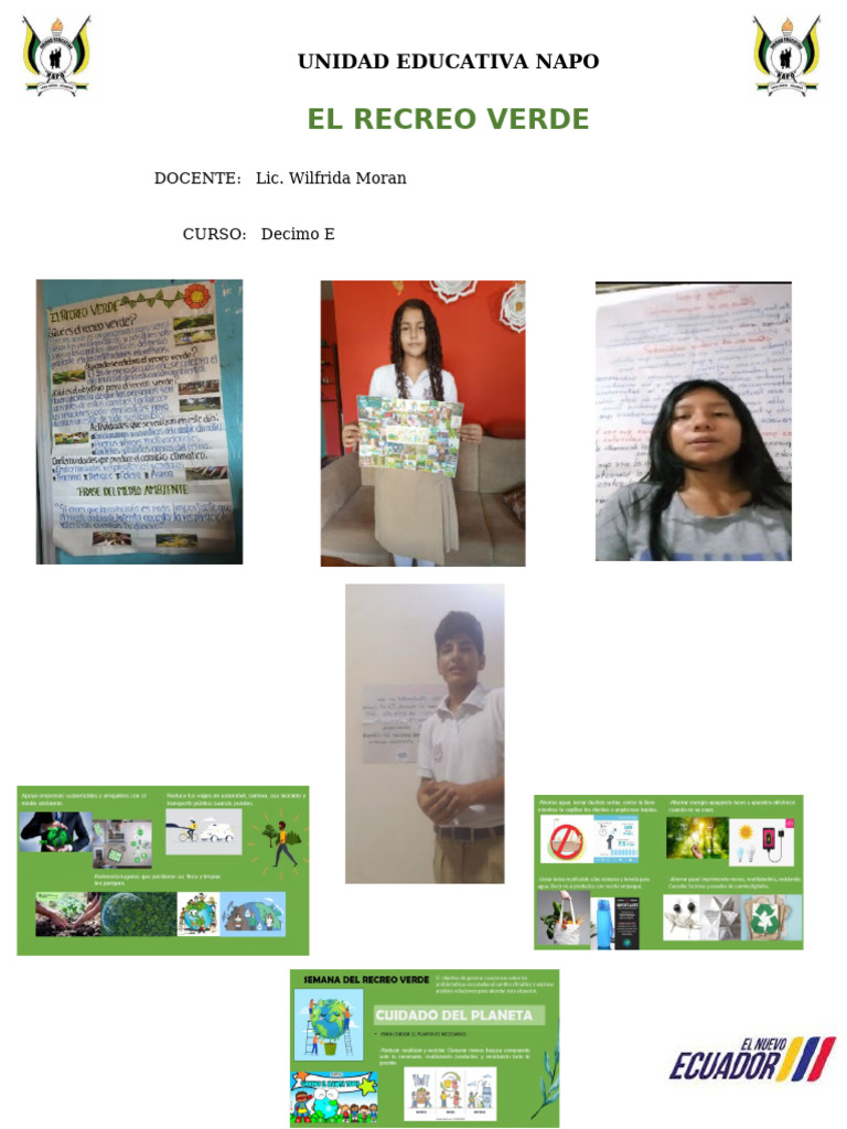 El Recreo Verde Evidencia | PDF