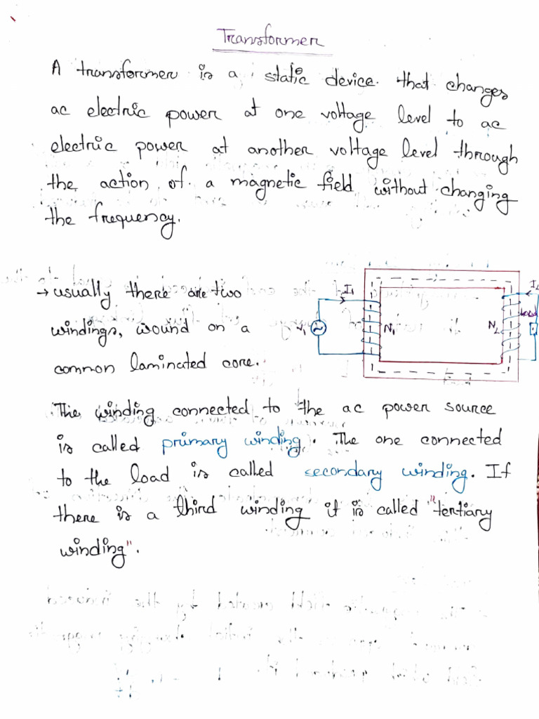 2105 EEE (Upto Performance Test of Transformers) | PDF