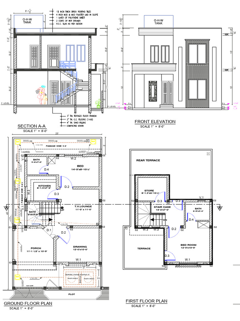 5 marla vila plan | PDF