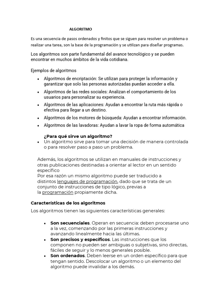 Concepto Algoritmo Aguillon Balandrán | PDF