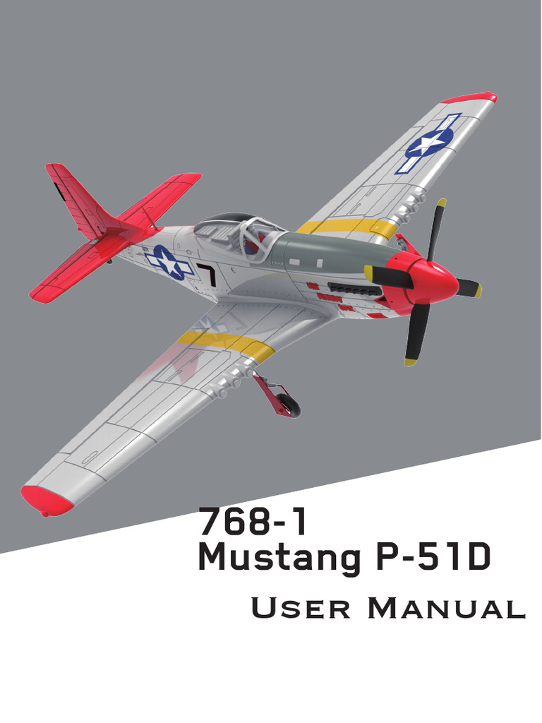 Mustang P-51D User Manual Guide | PDF | Flight Control Surfaces | Aircraft