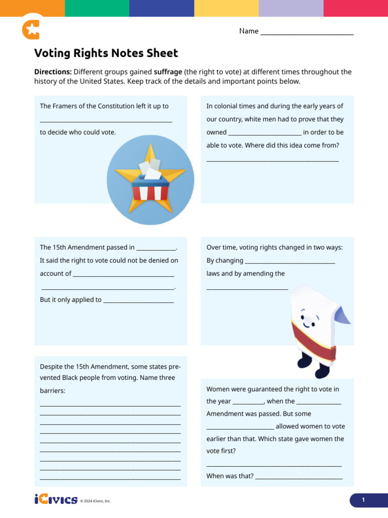 Voting Rights Student Docs | PDF | Voting Rights In The United States ...