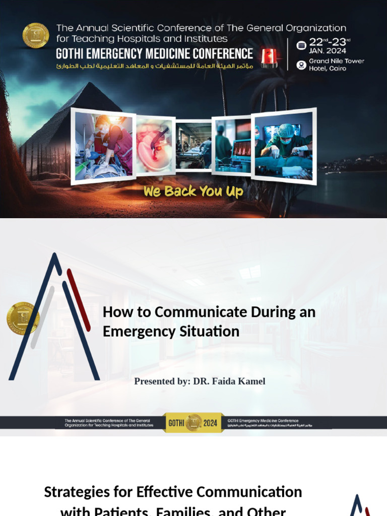 Emergency Communication | PDF | Communication | Health Care