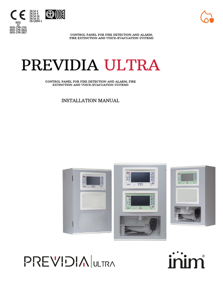 Previdia Ultra Installation Manual 140 en-WEB | PDF | Power Supply | Security Alarm