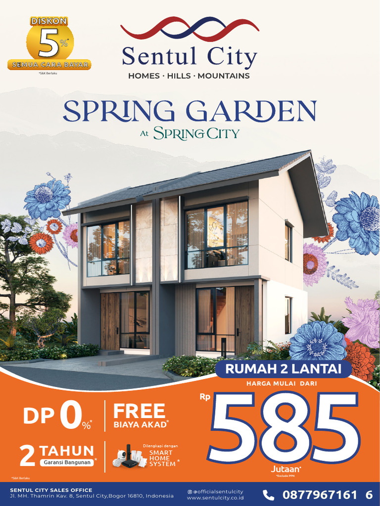 E-Flyer Spring Garden by Sentul City 31 July 2024 | PDF