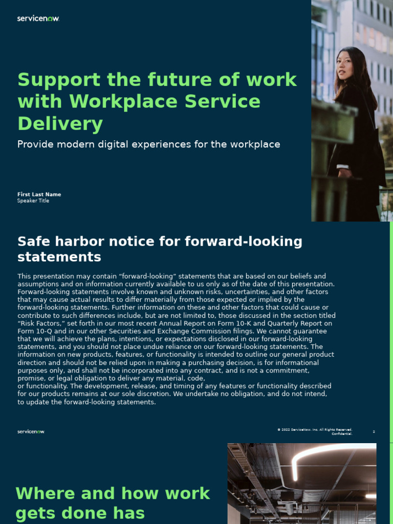 ServiceNow Hybrid Workplace Solutions | PDF | Business | Computing