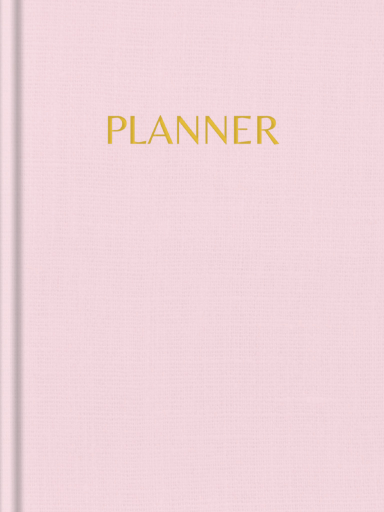 Pink Minimalist Planner Monday | PDF