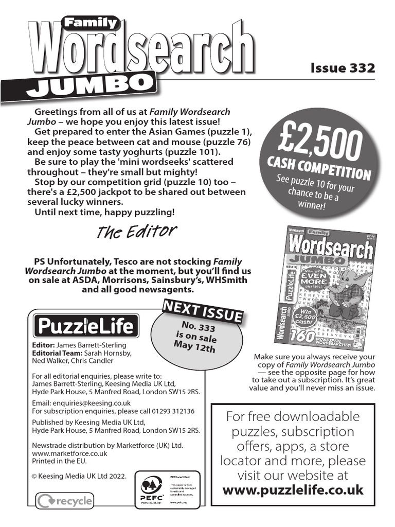 Word Search Jumbo | PDF