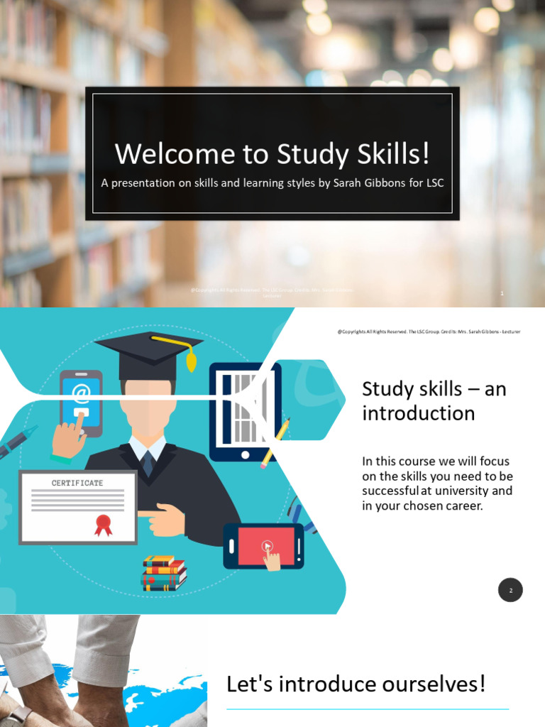SSHE Week 1 - Study Skills and Learning Styles | PDF | Swot Analysis ...
