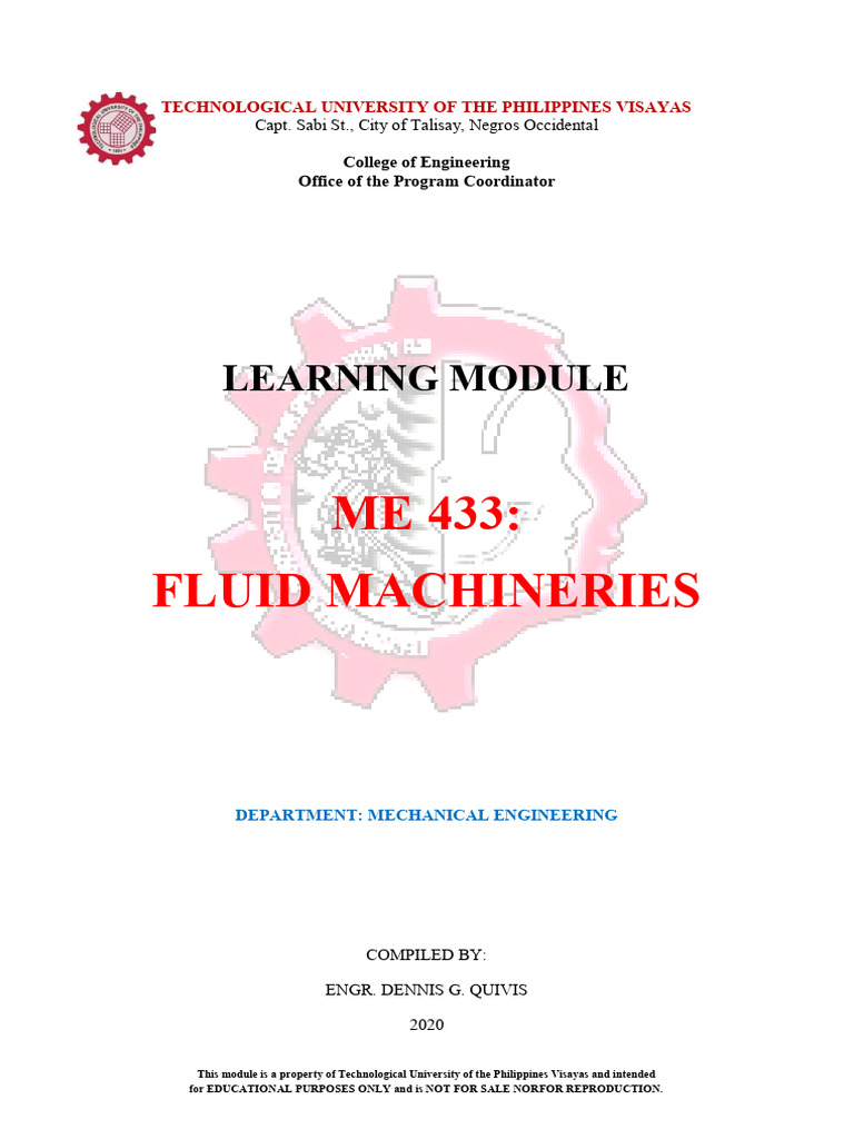 Fluid Machinery Study Guide | PDF | Pump | Energy Technology