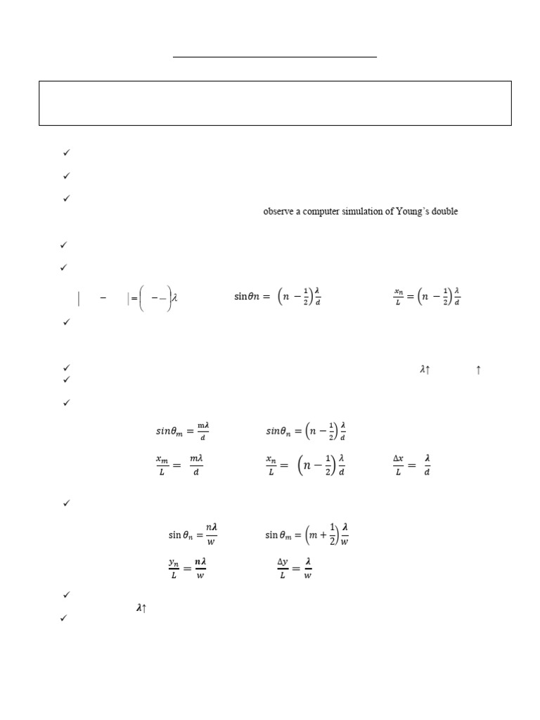 UNIT 4 Waves and Light Test Review 20241 | PDF | Waves | Diffraction