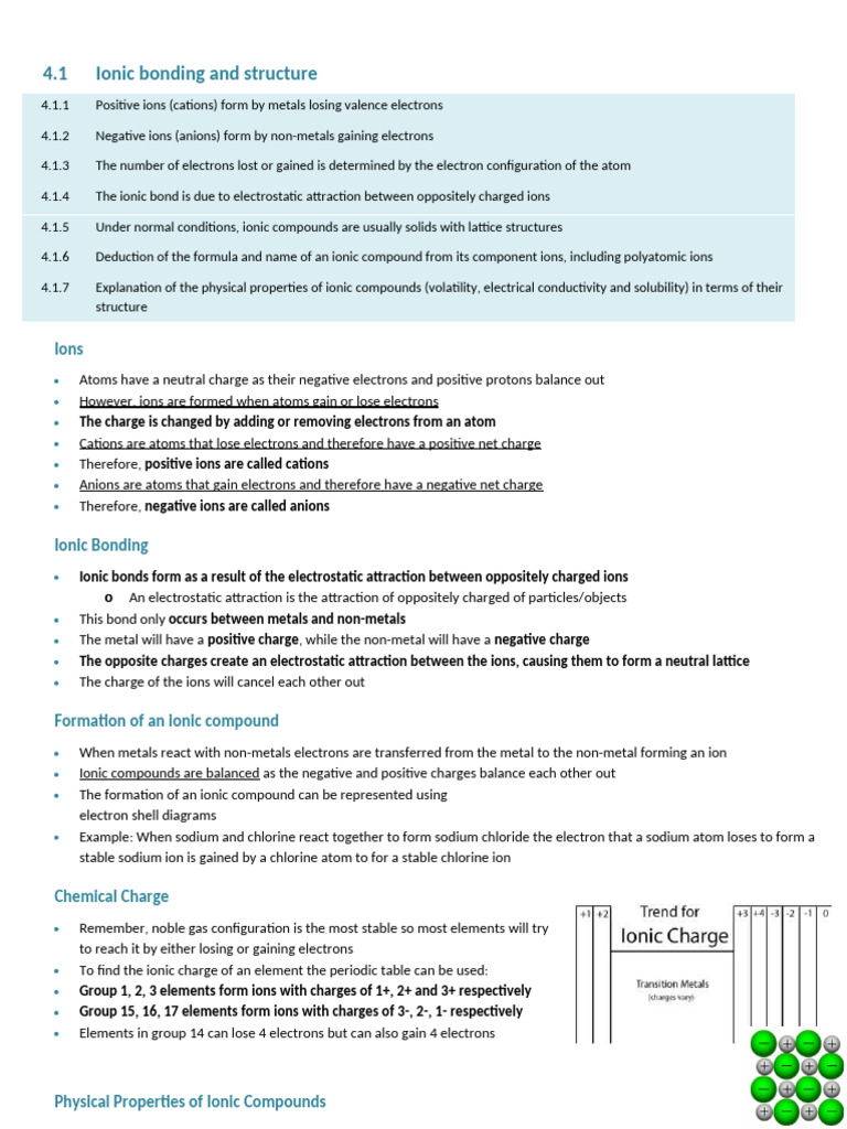 4 | PDF | Ion | Ionic Bonding