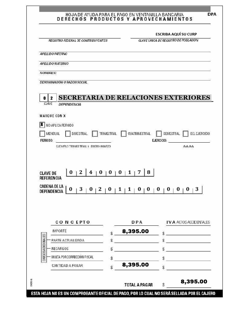 Pago Por Nacionalidad Por Naturalizacion-Abril | PDF