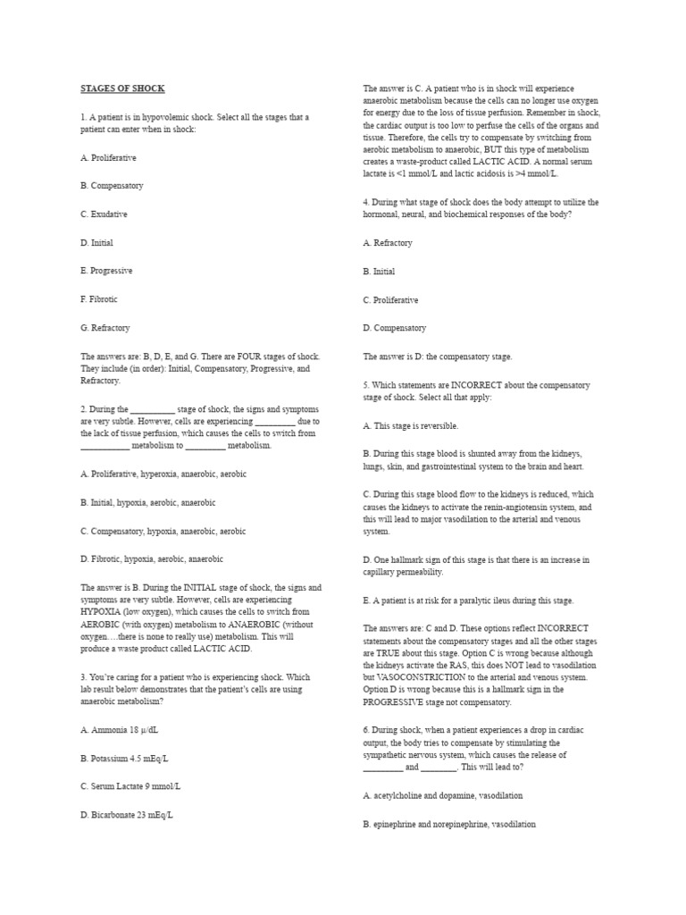 Shock | PDF | Shock (Circulatory) | Blood Pressure