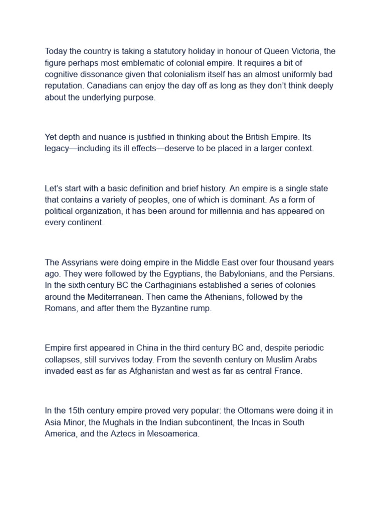 Nigel Biggar - Was The British Empire Evil | PDF | British Empire ...