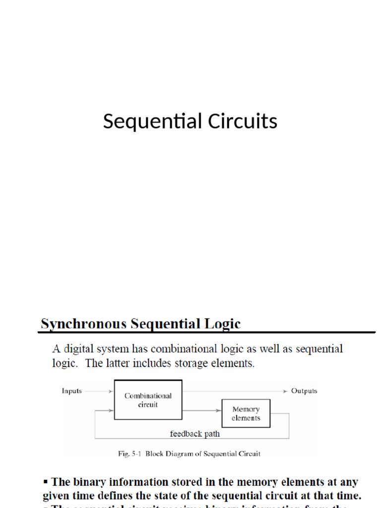 Lecture 2 - Sequential Circuits | PDF