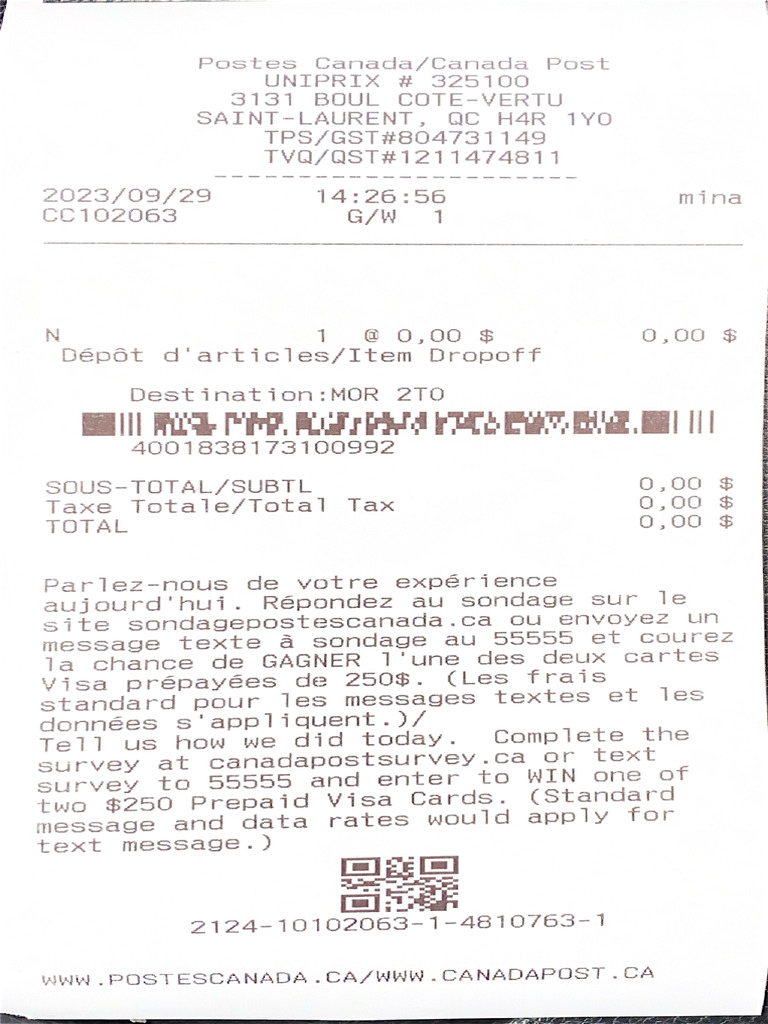 Retour Équipement Bell - Facture | PDF