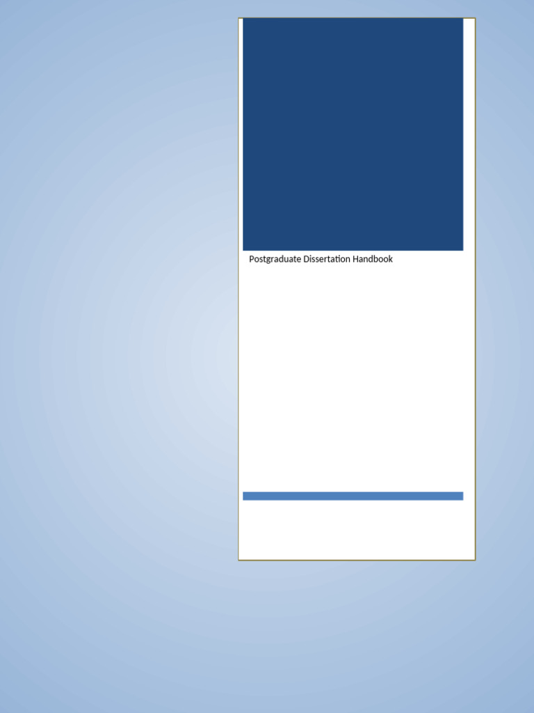 Postgraduate Dissertation Handbook 2022-23 (1) | PDF | Thesis | Methodology