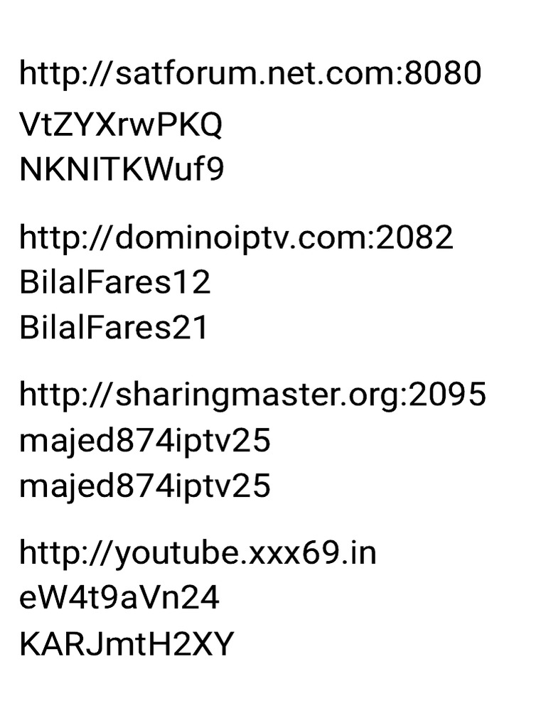 IPTV Xtream M3u Links Verified | PDF