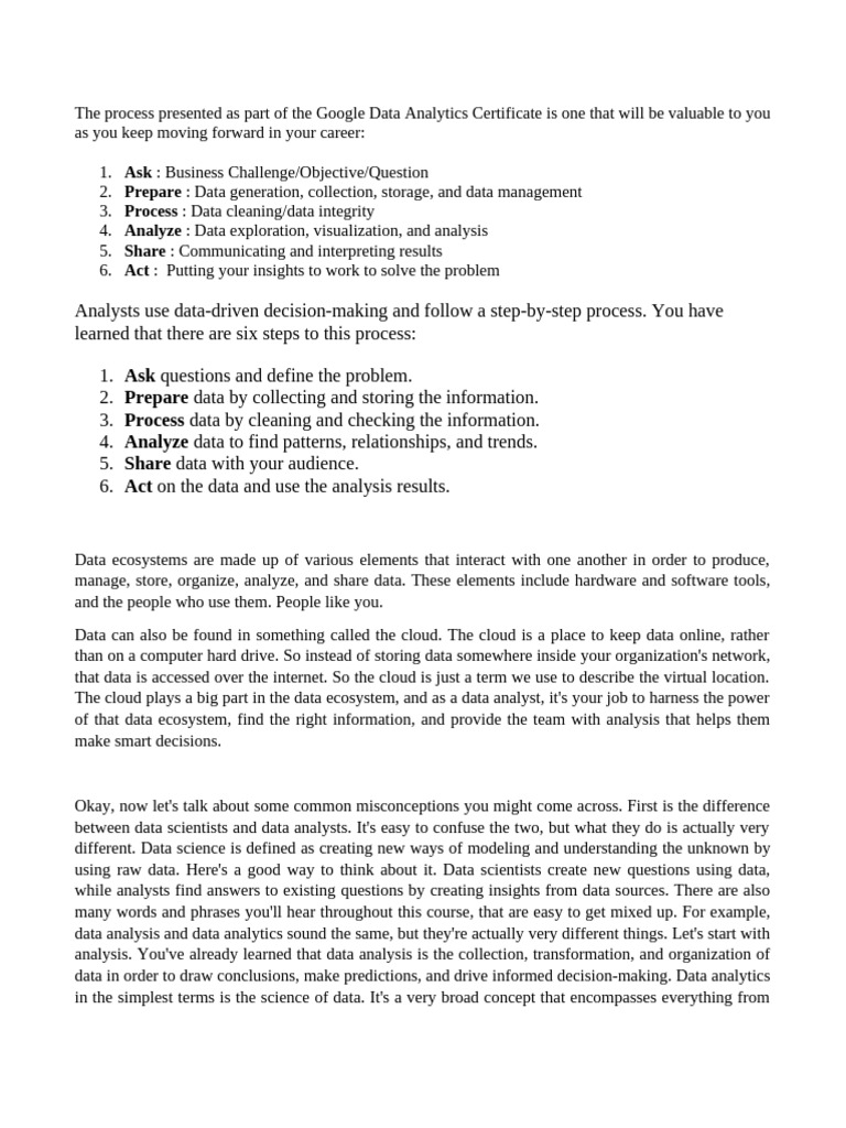 My notes | PDF | Data Analysis | Data